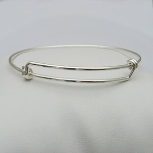 Sterling Silver Expandable Bangle Bracelet: Fingerprint and Handwriting ...