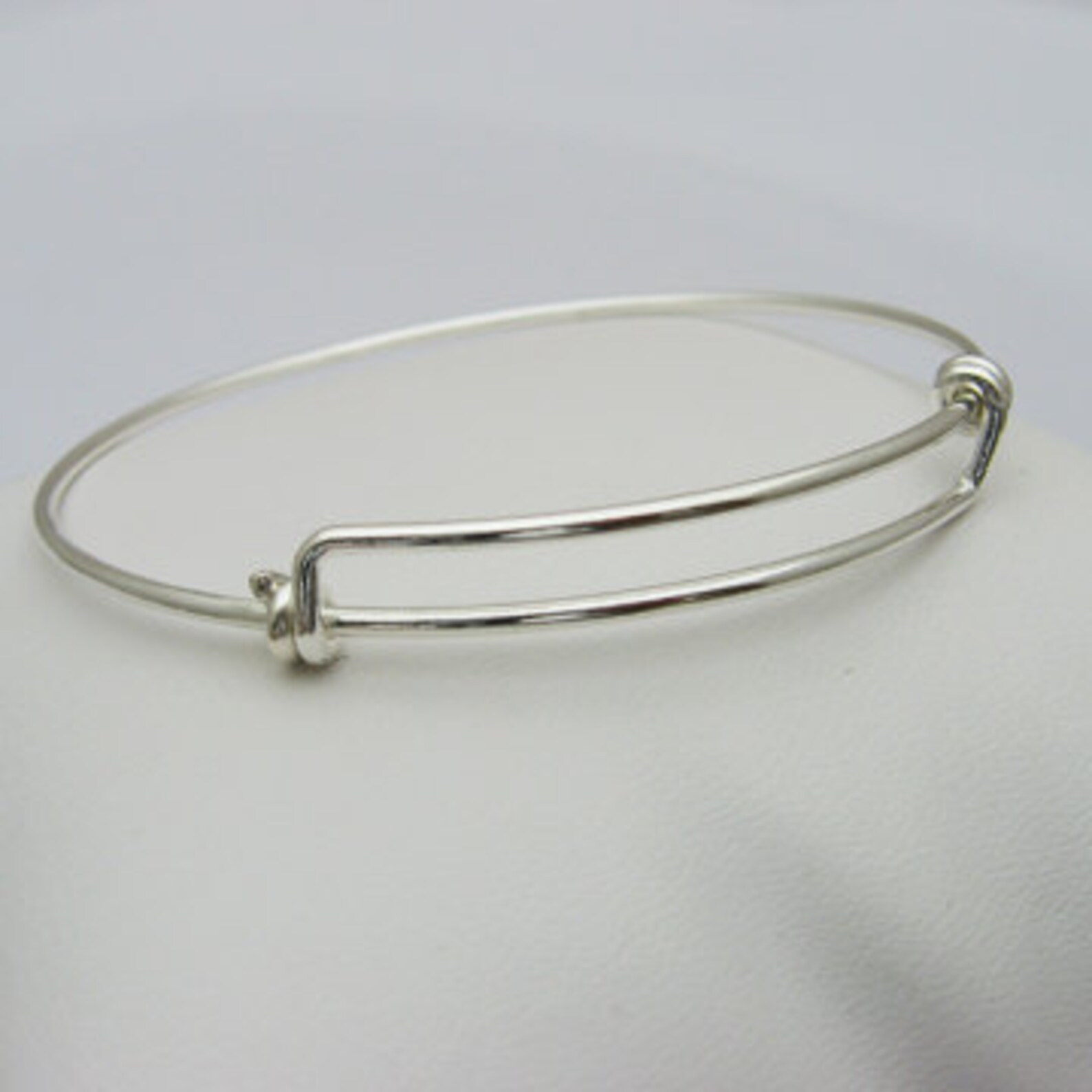 Sterling Silver Expandable Bangle Bracelet: Fingerprint and Handwriting ...