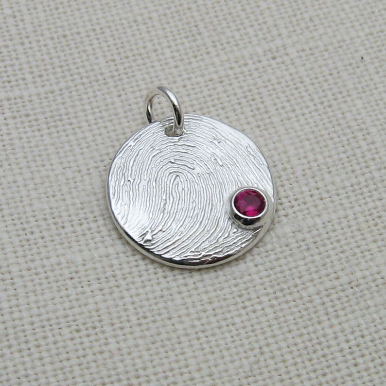 Fingerprint Jewelry Fingerprint Charm Fingerprint Pendant - Etsy
