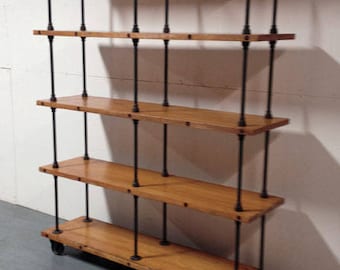 Black Steel Pipe Shelving