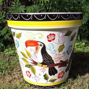 SALE: Tfpl-talavera Planter Large Decorative Toucan Ceramic Flowerpot ...