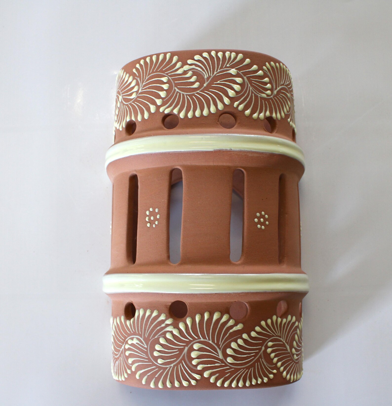 Twl-talavera Wall Sconce Light Cover Decorative Terracotta Lamp Cover ...