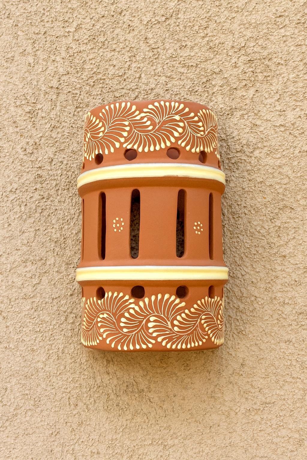 Twl-talavera Wall Sconce Light Cover Decorative Terracotta Lamp Cover ...