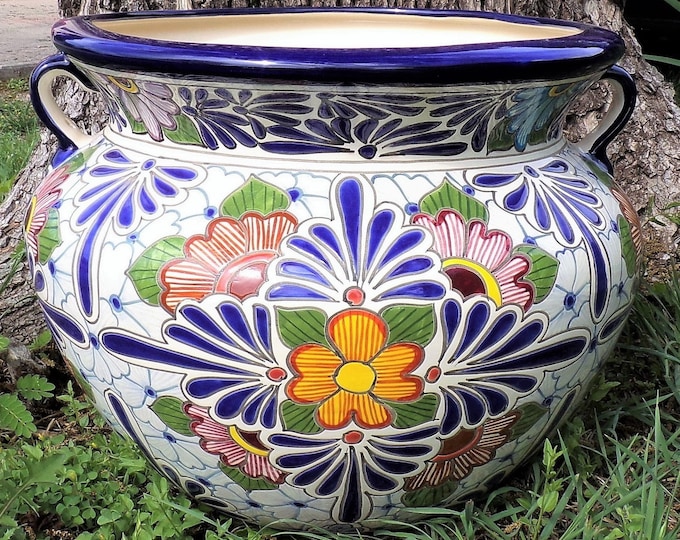 Tinaja Talavera Planter Indoor Outdoor Flower Pot Mexican Pottery - Etsy