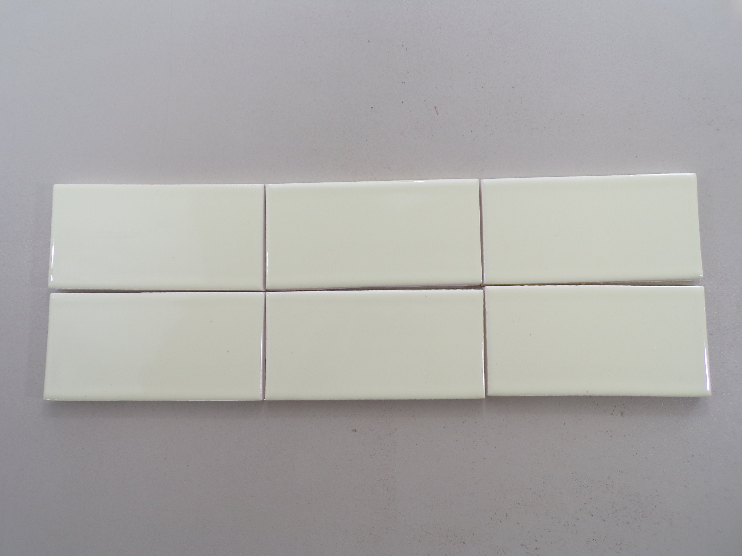 25-subway Tile, off White/cream Handmade Mexican White Bisque Tile in ...