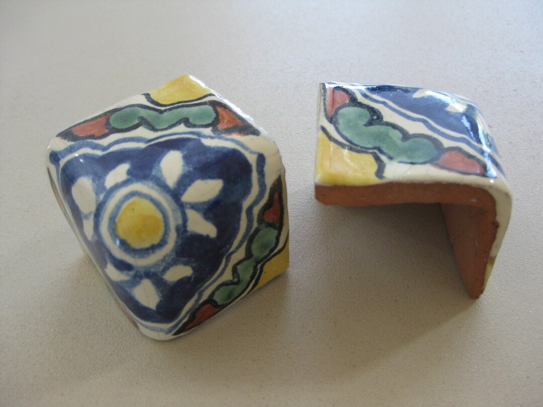 4-large Elbow Various Talavera Decorative Hand Painted Mexican Clay ...