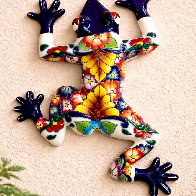 Talavera Wall Frog Decor - Etsy