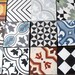 16-various Cement 8x8 Decorative Tiles, Mixed Box, Encaustic, Mission ...