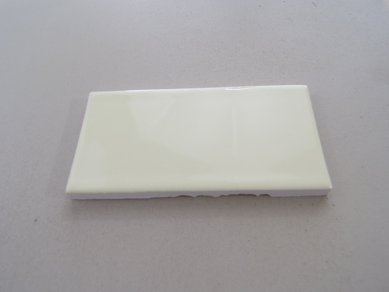 25-subway Tile, off White/cream Handmade Mexican White Bisque Tile in ...