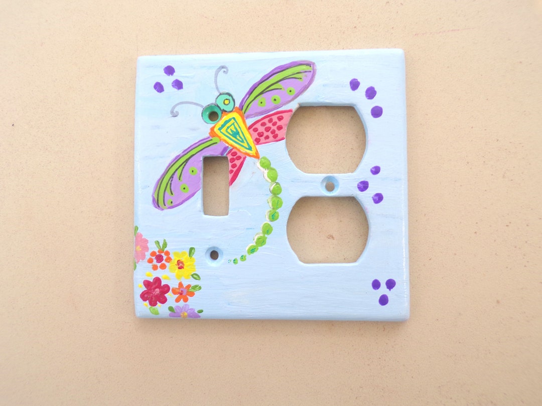 Various Hand Painted Decorative Plug and Light Switch Covers (bisque ...