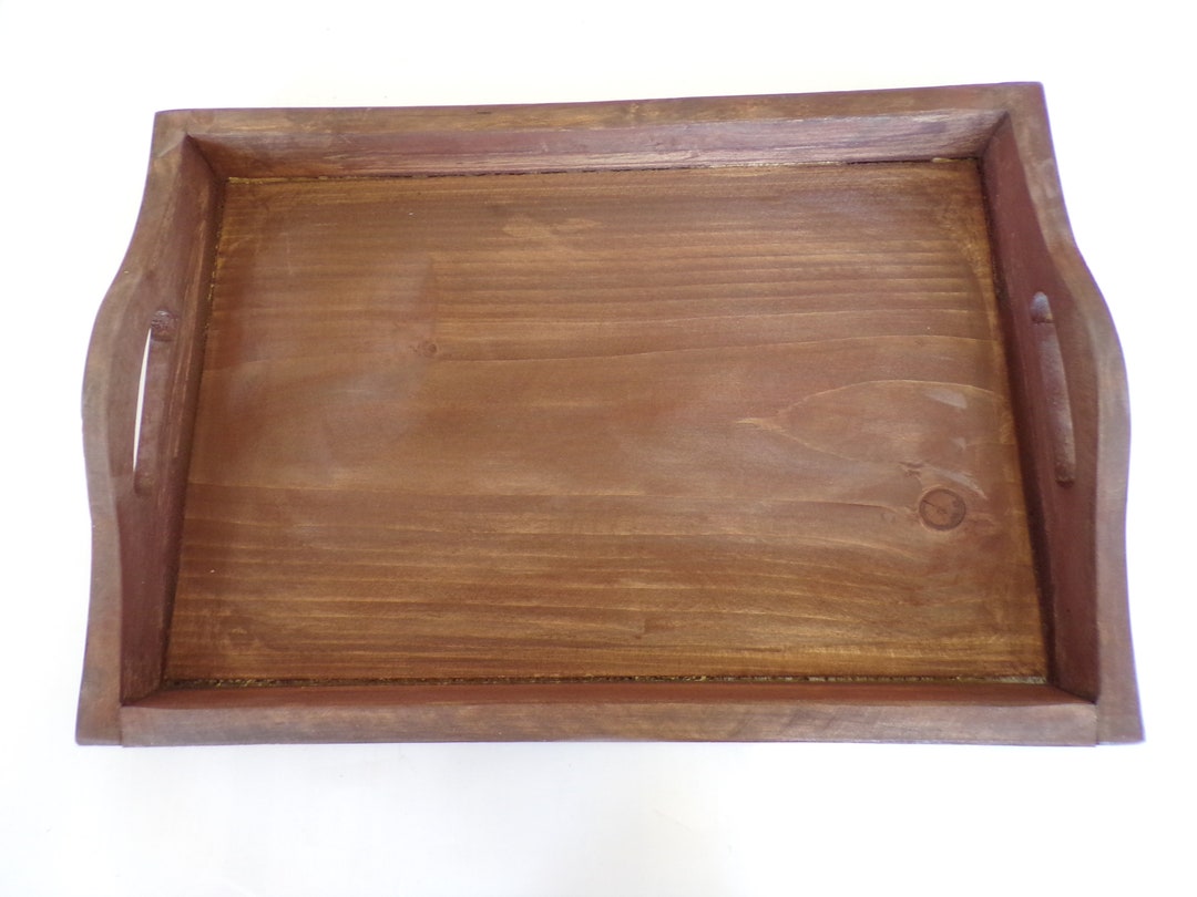 Rustic Wooden Rectangle Tray, 20x14, Hand Made for Projects (shipping ...