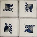 25-T88 4x4 Talavera Decorative Handmade Mexican Clay Tile of Leaf in ...