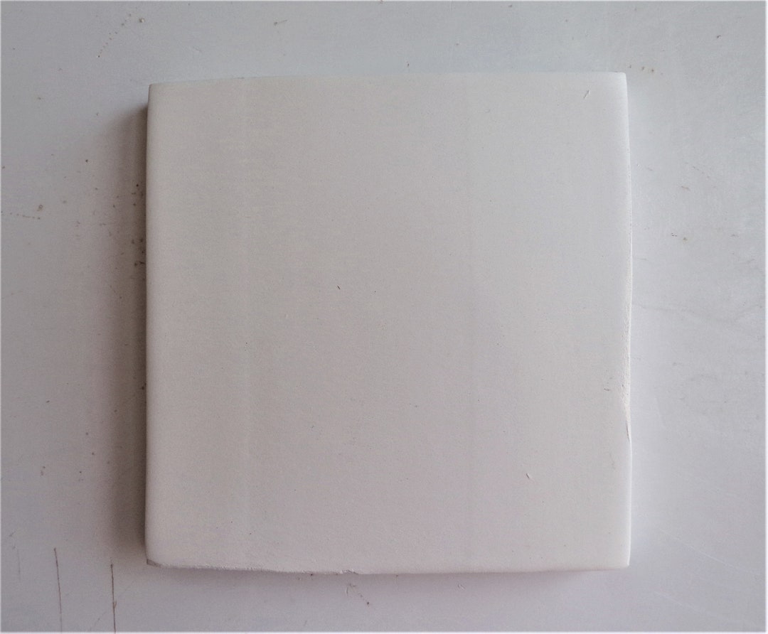 40-unfinished/raw 4.25x4.25 Bisque Tile for Projects, White, Clay-based ...