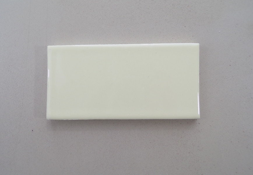 25-subway Tile, off White/cream Handmade Mexican White Bisque Tile in ...