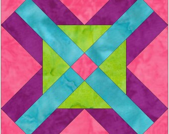 Texas star quilt pattern | Etsy