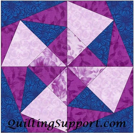 Star Quilt Set 9 Paper Piece Template Quilting Block Patterns Set of 4 ...