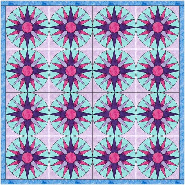 Compass Quilt Pattern - Etsy