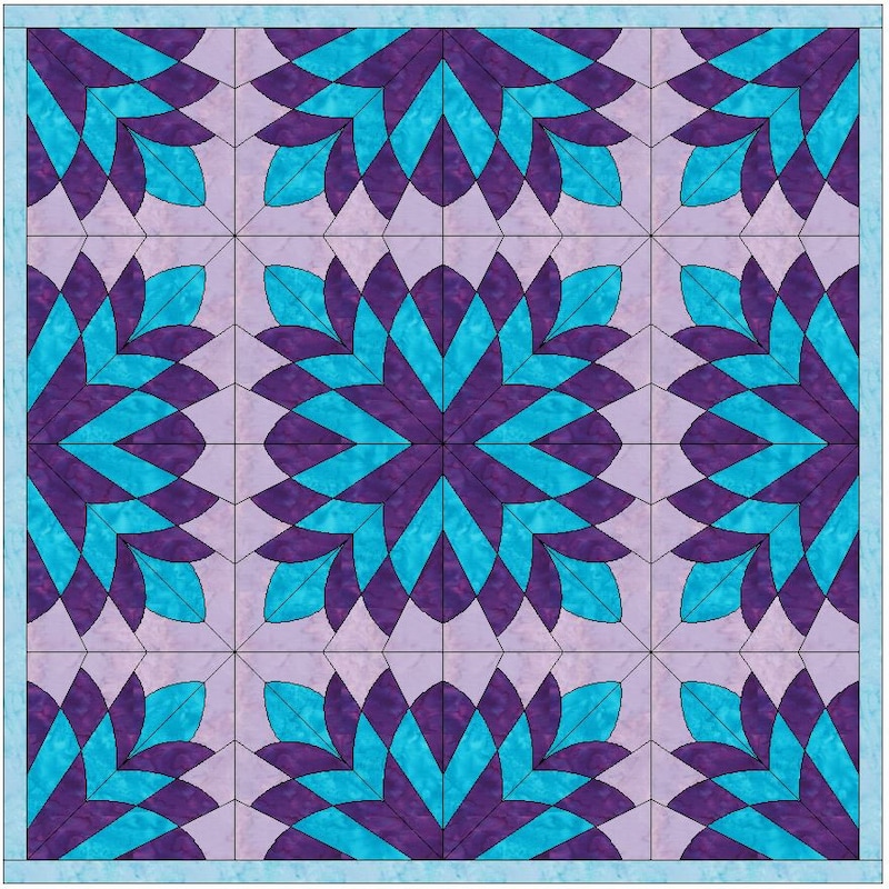 Paper Pieced Fan Patterns - Etsy UK