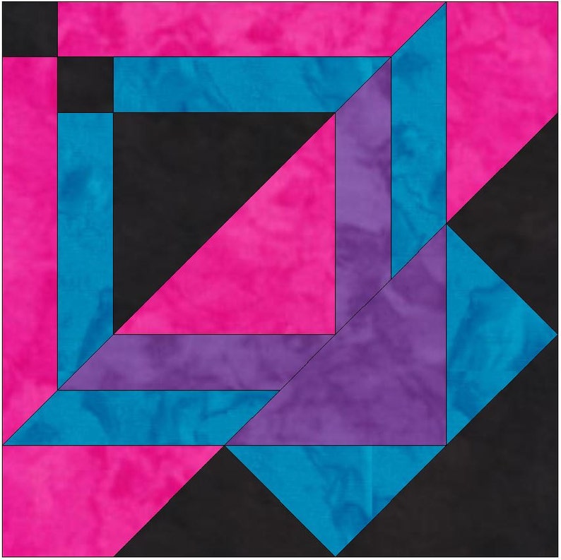 Basket Blocks Quilt 15 Inch Block Set of 4 Template Quilting | Etsy