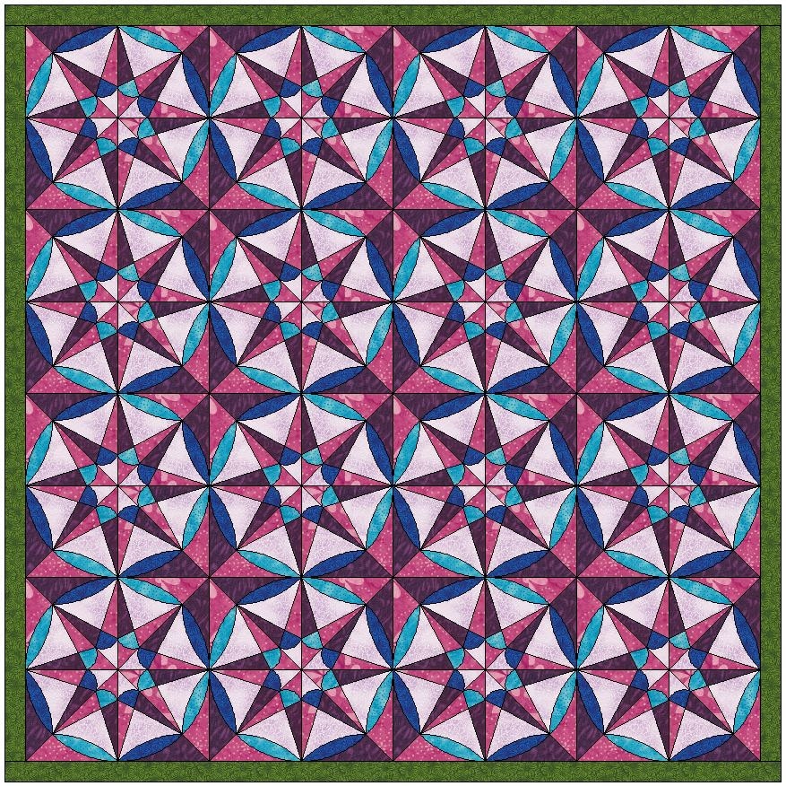 Faceted Star Quilt Template Quilting Block Pattern PDF - Etsy