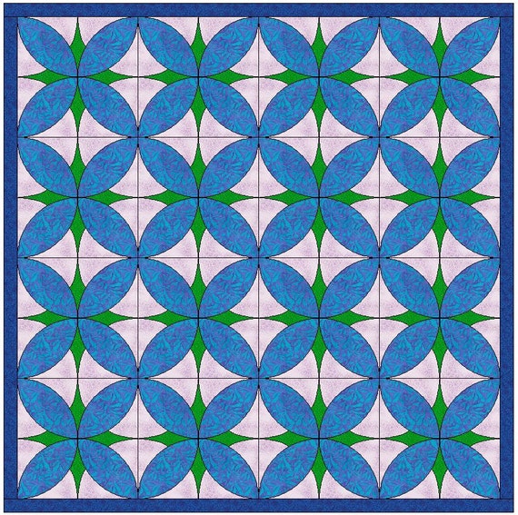 Alabama Beauty Quilt Template Quilting Block Pattern PDF - Etsy