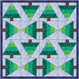 Fir Tree Quilt Paper Piece Foundation Quilting Block Pattern - Etsy