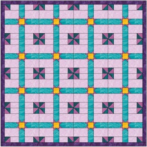 HC Geometric Quilt Block Set of 4 - 15 Inch Template Quilting Block ...