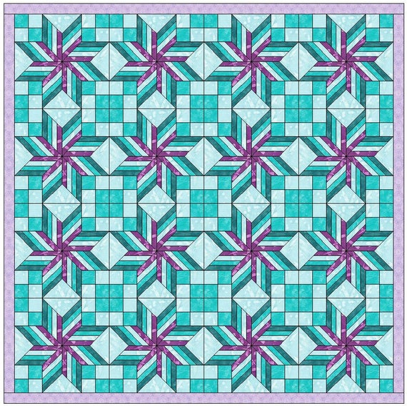 10 Inch Star Quilt Pattern Zephyr Block Of The Month & X28;10