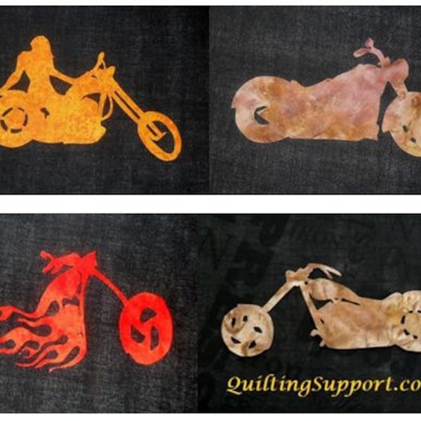 Motorcycle Quilt Pattern - Etsy