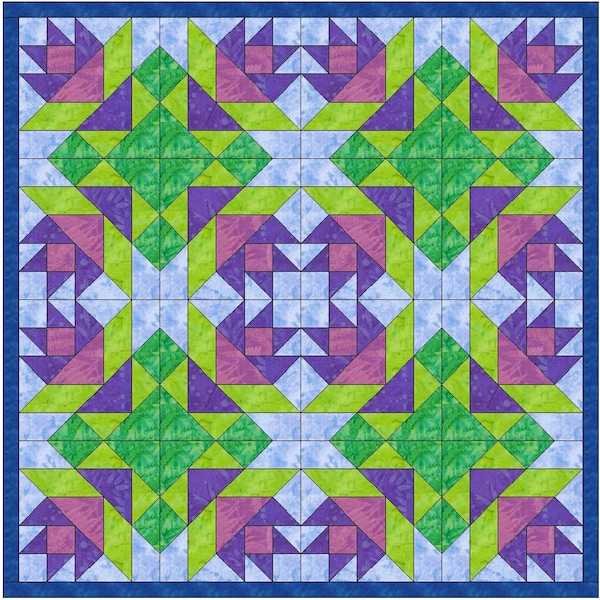 Star Bloom Quilt Pattern Pdf - Etsy