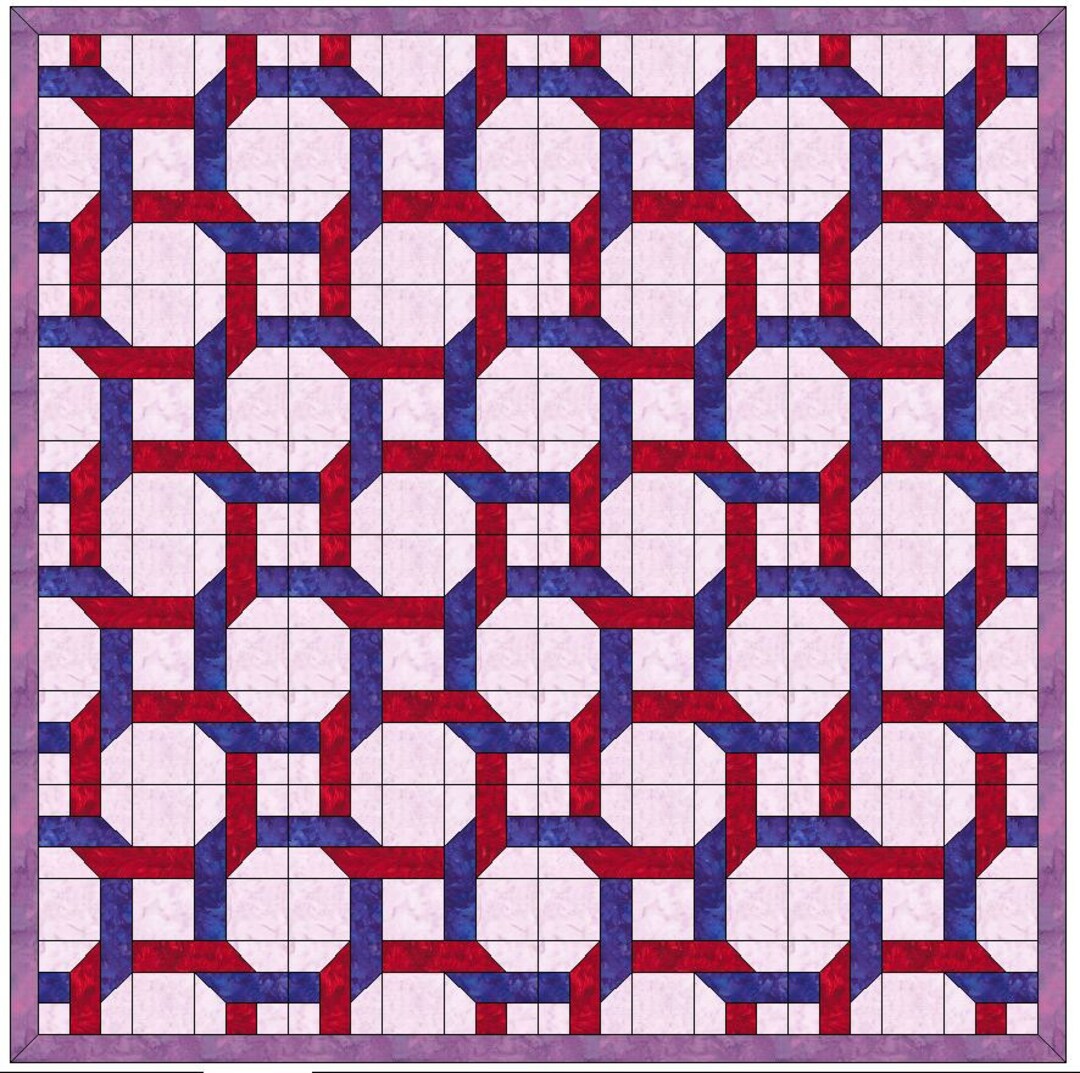 Celtic Chain Quilt Paper Piece Foundation Quilting Block Pattern PDF - Etsy