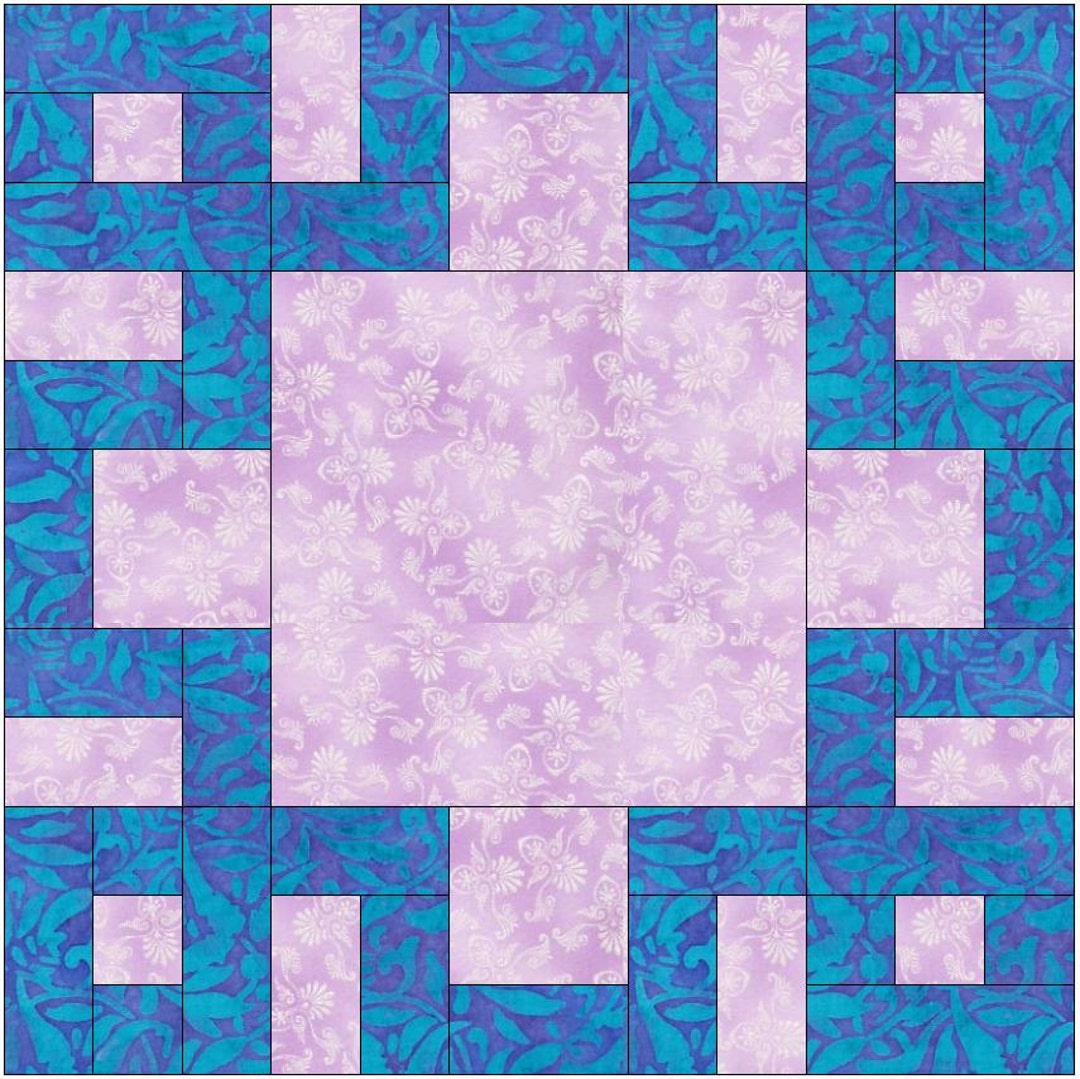 Celtic Chain 2 Quilt Paper Piece Foundation Quilting Block Pattern PDF ...