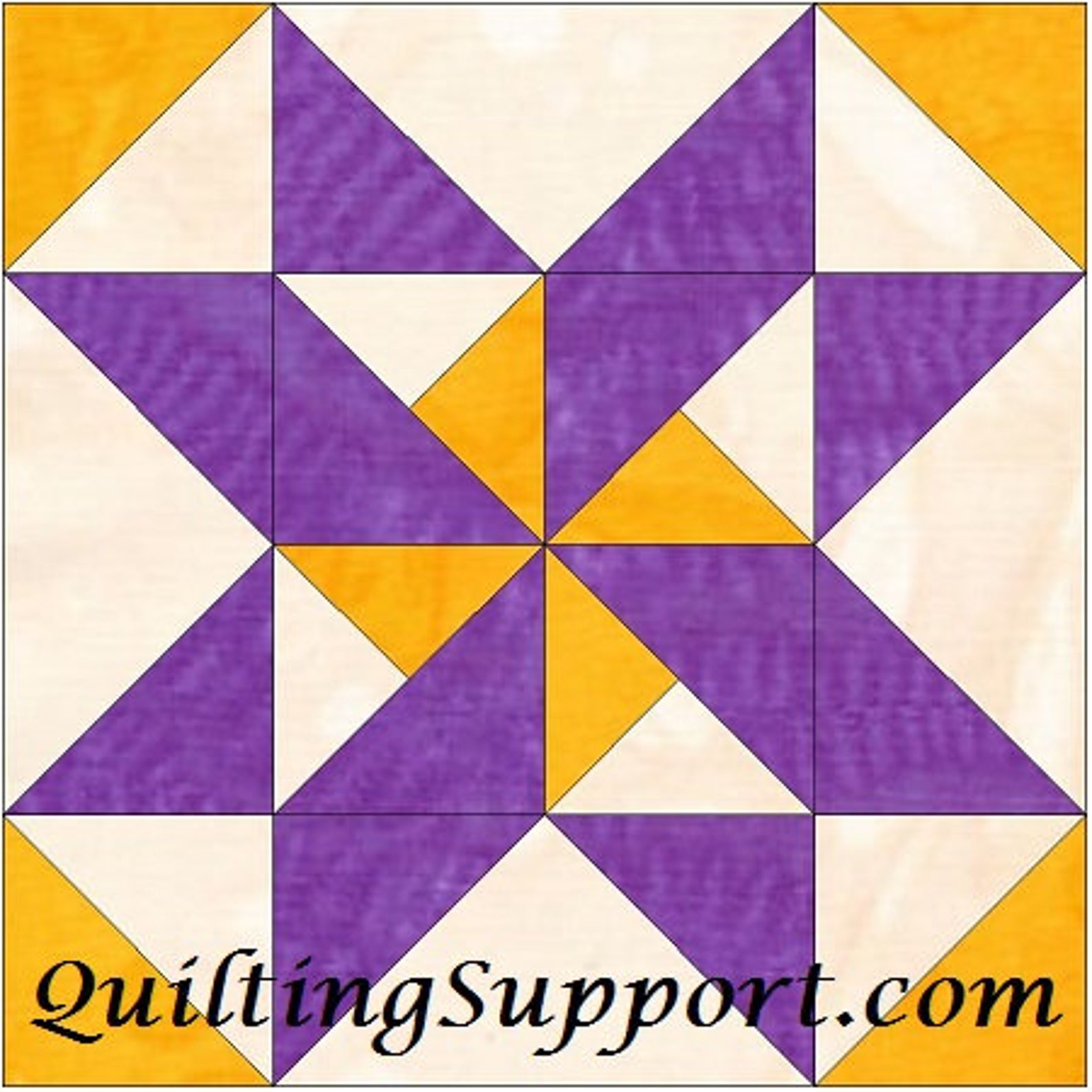 Stars and Pinwheels Quilt 10 Inch Paper Piece Foundation Quilting Block ...
