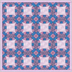 5 Segment Wedding Ring Quilt Templates Quilting Block Pattern PDF - Etsy