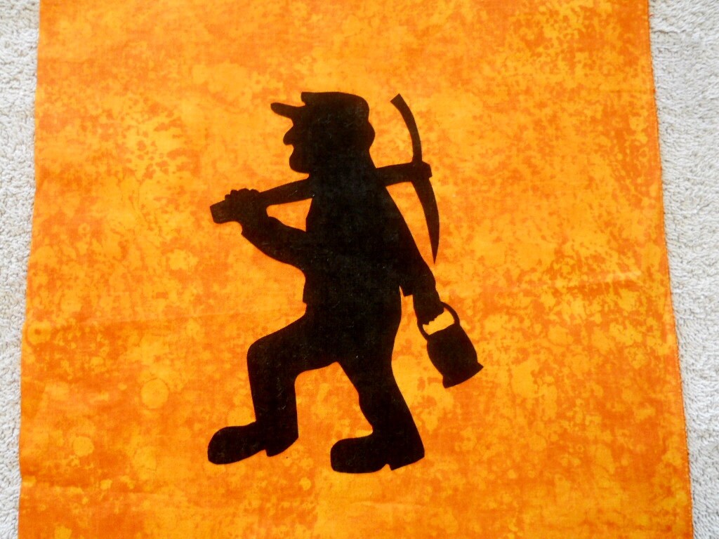 Miner Silhouette Quilt Applique Pattern Design Coal Miner | Etsy Canada