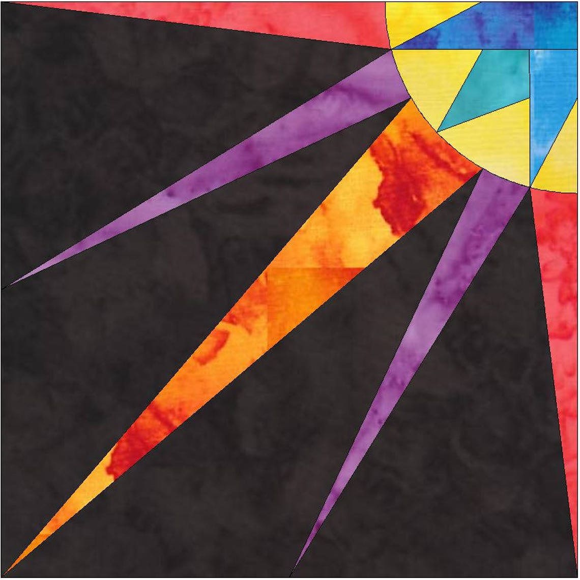 HC Quarter Star 6 Quilt 10 Inch Paper Piece Foundation | Etsy