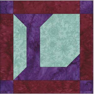 Letter L Quilt Paper Piece Foundation Quilting Block Pattern - Etsy