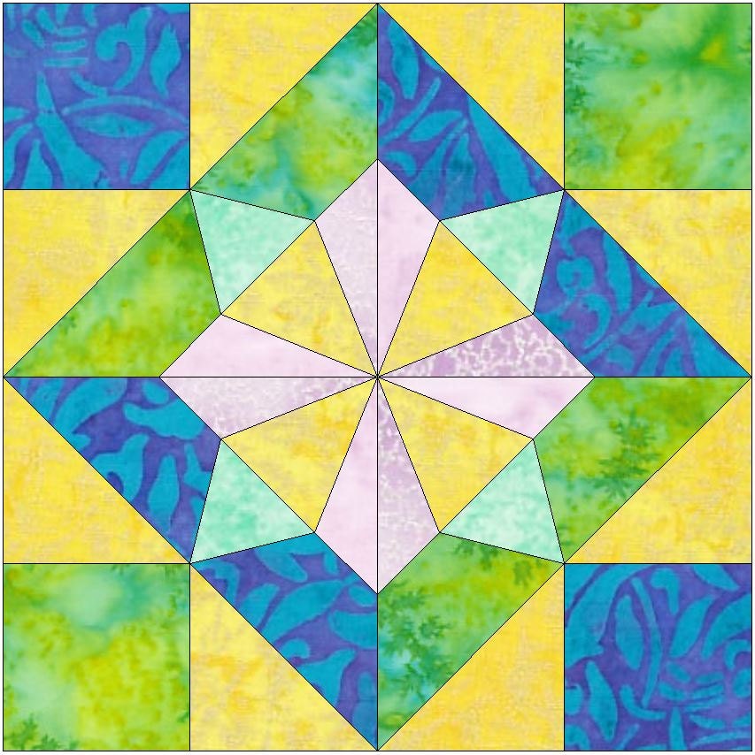 Windmill Quilt Template 15 Inch Block Pattern PDF - Etsy