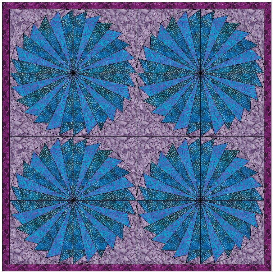 Overlapping Fan Quilt Paper Templates Quilting Block Pattern - Etsy