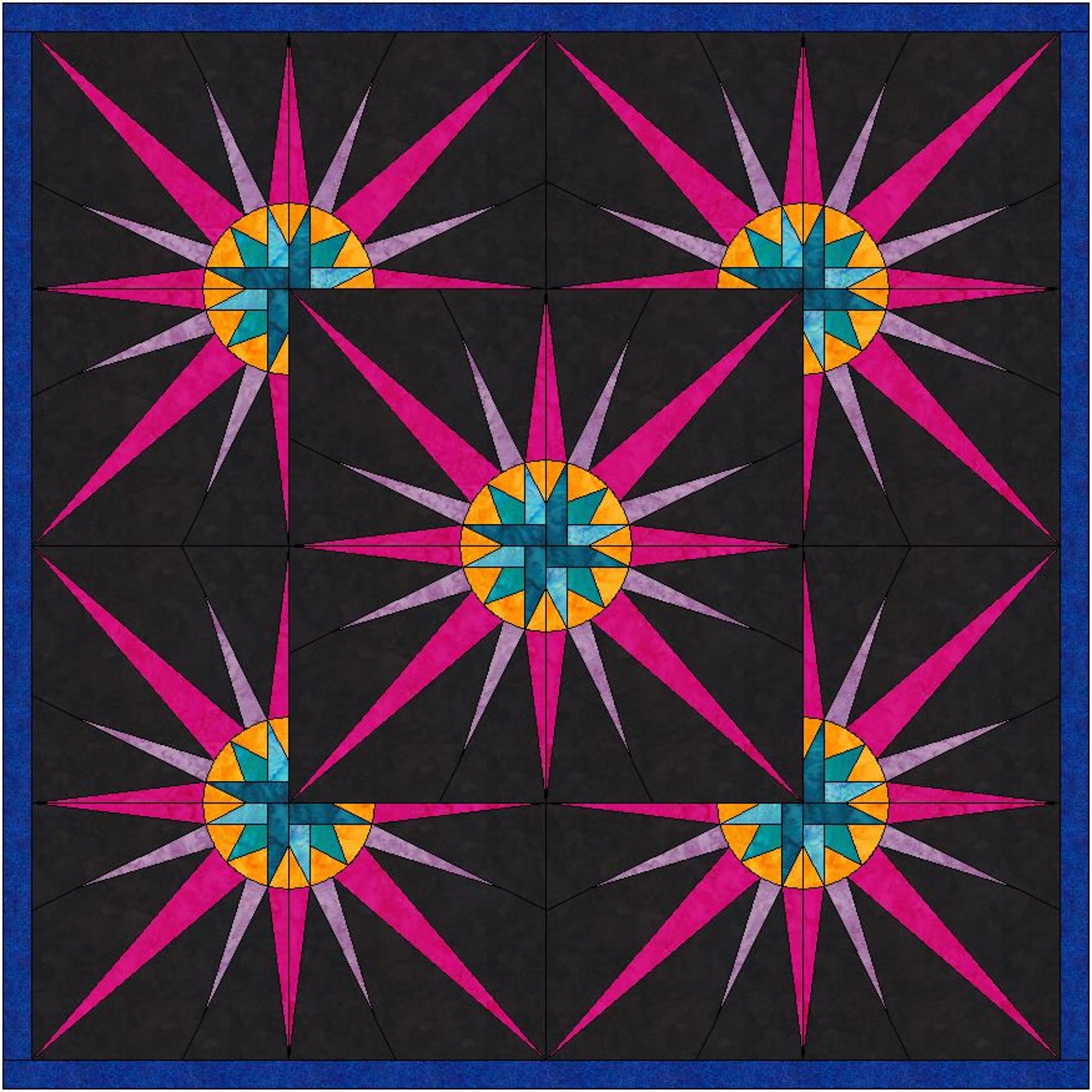 HC Quarter Stars Quilt Set 1 10 Inch Paper Foundation - Etsy