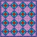 Continuous Squares Quilt Paper Piece Foundation Quilting Block Pattern ...