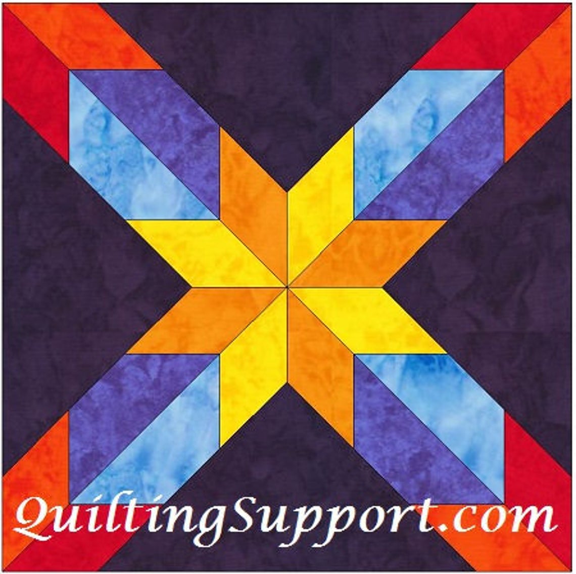 Hunter Star Quilt Set 1 10 Inch Paper Foundation Piecing | Etsy