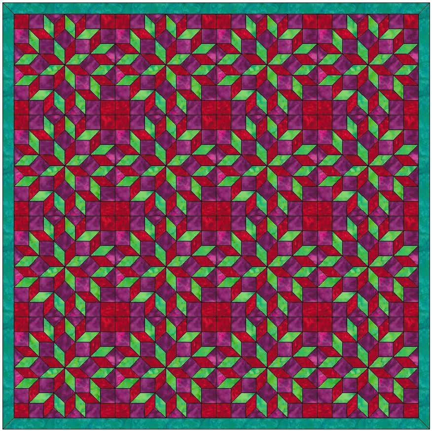 Carpenter's Wheel Template Quilting Block Pattern PDF - Etsy