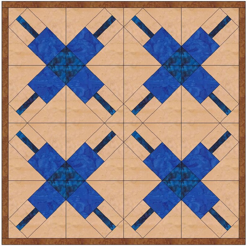 Dreidel Hanukkah Quilt Paper Piece Foundation Quilting Block Pattern - Etsy
