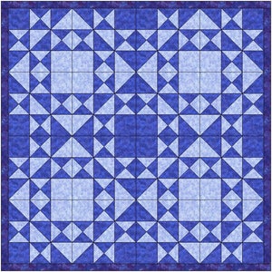 Snow Ride Quilt Template 15 Inch Block Pattern PDF - Etsy