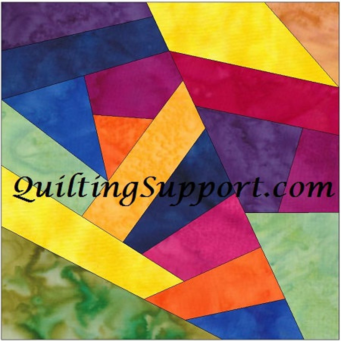 Complex Crazy Patch Quilt Set 1 Paper Foundation Piecing - Etsy