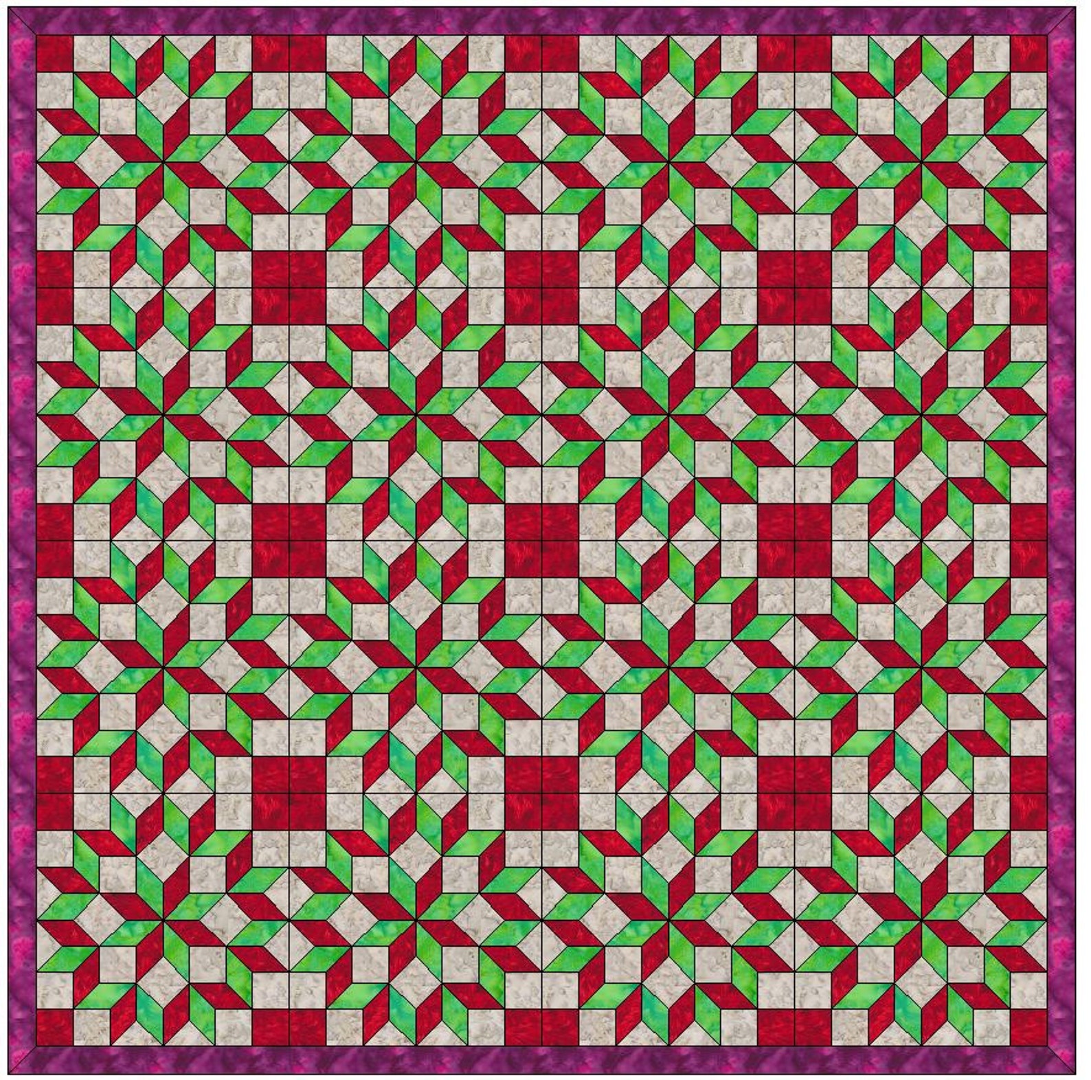 Carpenter's Wheel Template Quilting Block Pattern PDF | Etsy