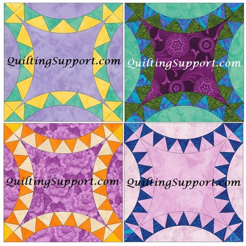 Pickle Dish Quilt Block Template - Etsy