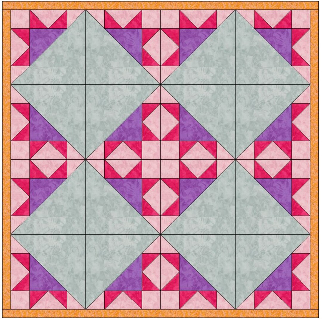 Half Variable Star Quilt Templates Quilting Block Pattern PDF - Etsy