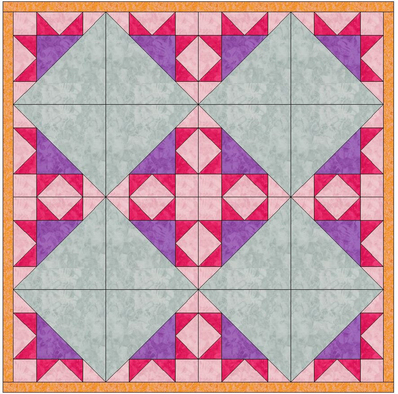 Half Variable Star Quilt Templates Quilting Block Pattern PDF | Etsy